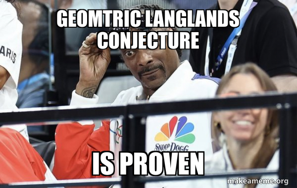 Geomtric Langlands Conjecture is proven - Snoop Dogg Sunglasses at ...