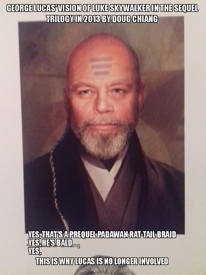 George Lucasâ€™ Vision of Luke Skywalker in the Sequel Trilogy in 2013 ...