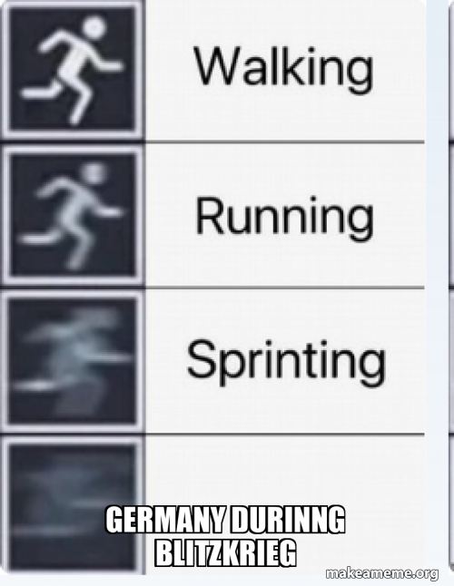 Germany durinng Blitzkrieg Meme Generator