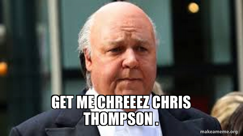 get me chreeez chris thompson . Meme Generator