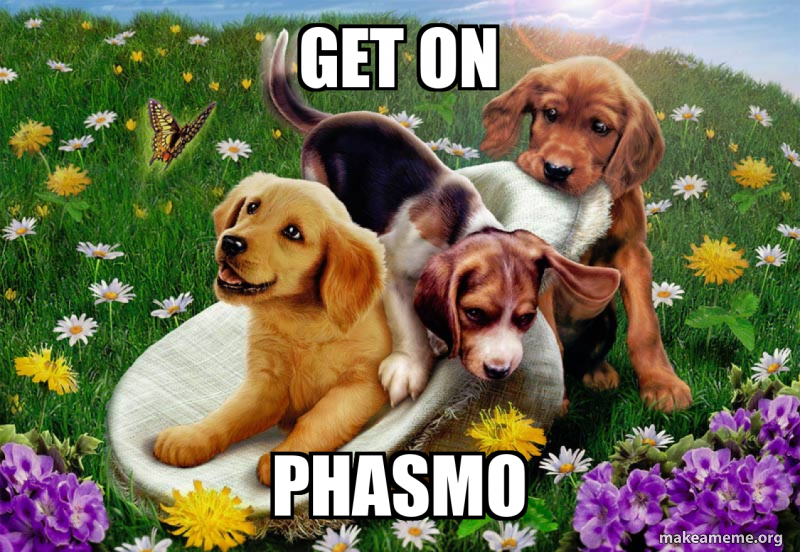 Get on phasmo Meme Generator