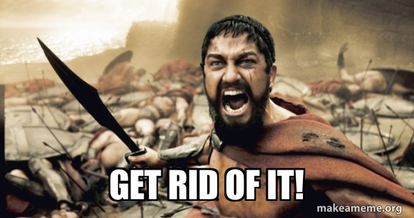 GET RID OF IT! - The 300 Meme Generator
