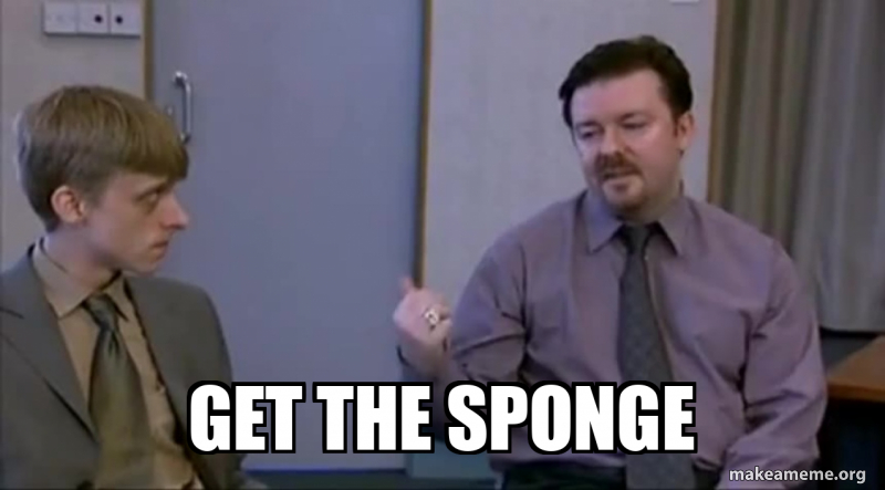 get the sponge Meme Generator