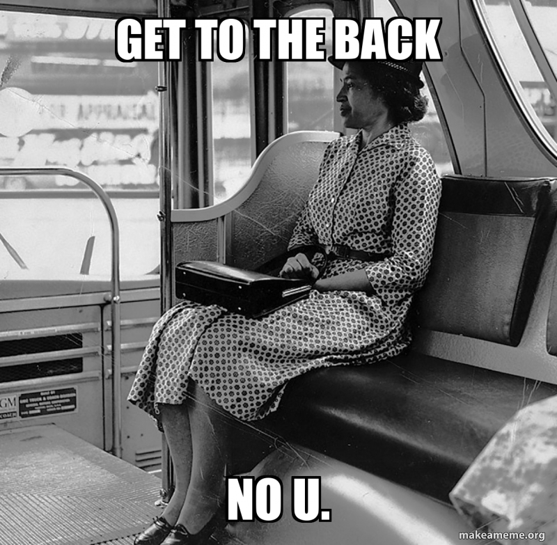 get to the back no u. Meme Generator