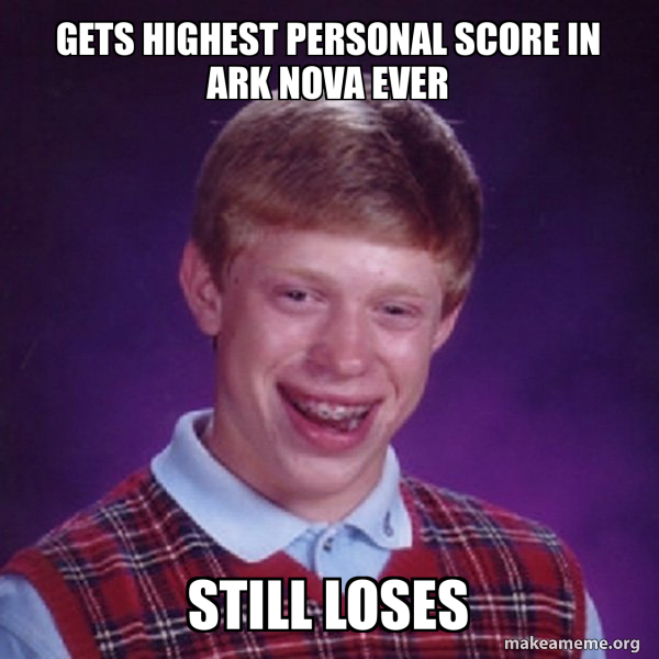 GETS HIGHEST PERSONAL SCORE IN ARK NOVA EVER STILL LOSES - Bad Luck ...