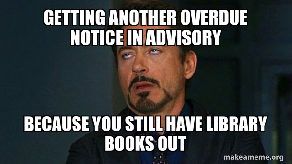 Getting another overdue notice in advisory because you still have ...