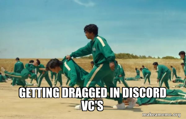 getting dragged in discord VC's - Squid Game Ali Holding Seong Meme ...