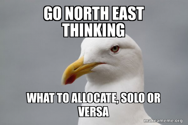 Go North East thinking What to allocate, Solo or Versa - Stuff That ...