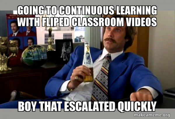 Going to Continuous learning with fliped classroom videos boy that ...