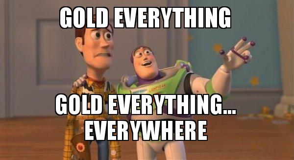 Gold Everything Memes Big Dot Of Happiness Adult Happy Birthday Gold