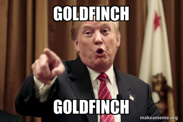 Goldfinch Goldfinch - Donald Trump Says Meme Generator