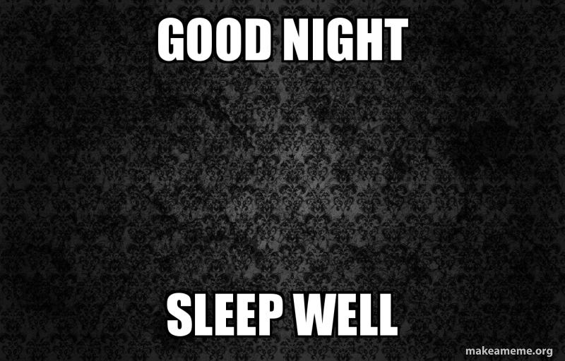 GOOD NIGHT SLEEP WELL - GOOD NIGHT SLEEP WELL Meme Generator