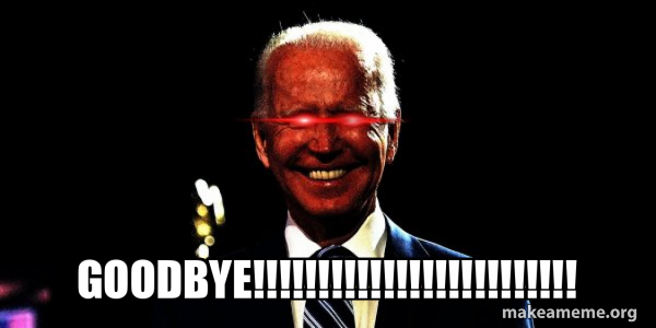 goodbye!!!!!!!!!!!!!!!!!!!!!!!!! - Dark Brandon Meme Generator