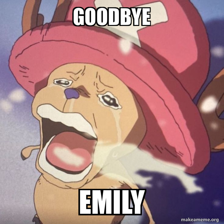 GOODBYE EMILY Meme Generator