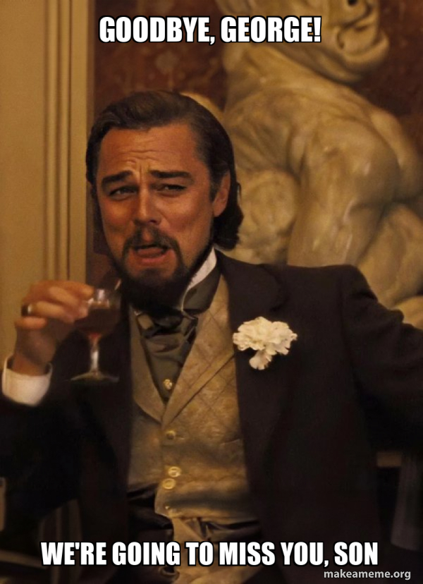 Goodbye, George! We're going to miss you, son - Leonardo DiCaprio ...
