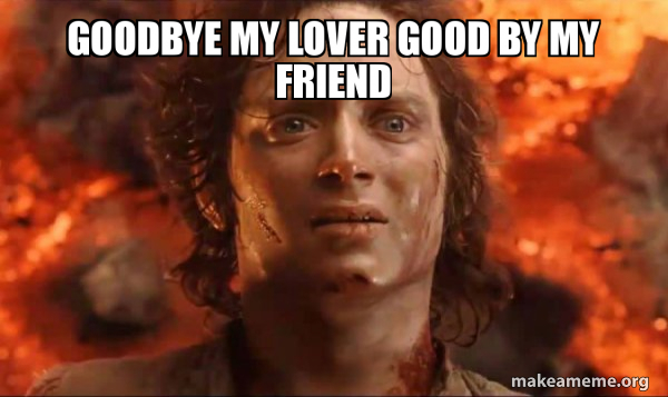 Goodbye Friends Memes Spider's Last Day At Work; Funny Goodbye Card;
