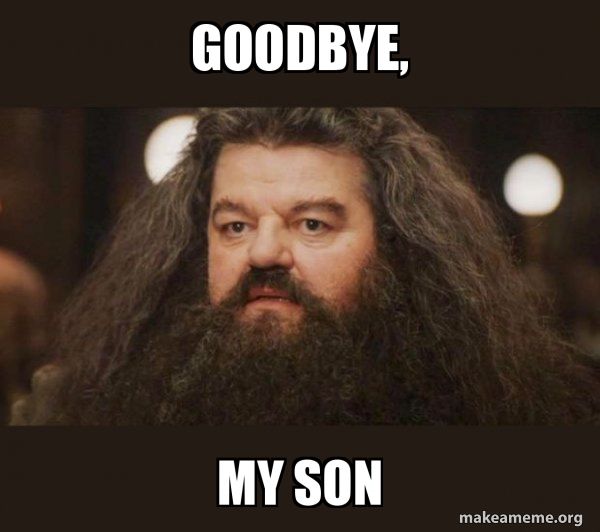 Goodbye, My Son - Hagrid - I should not have said that Meme Generator