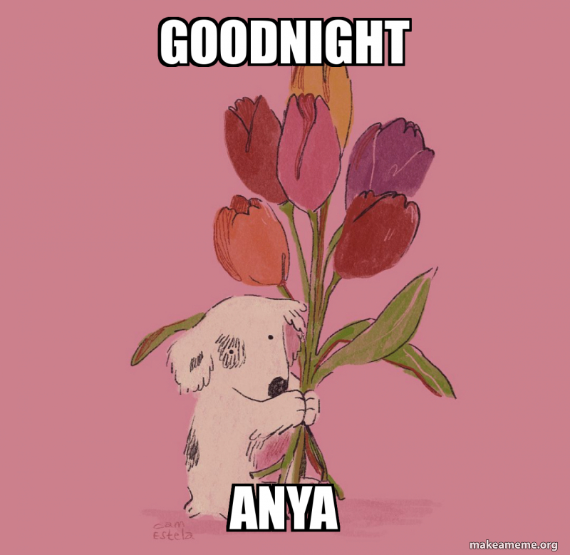 goodnight Anya Meme Generator