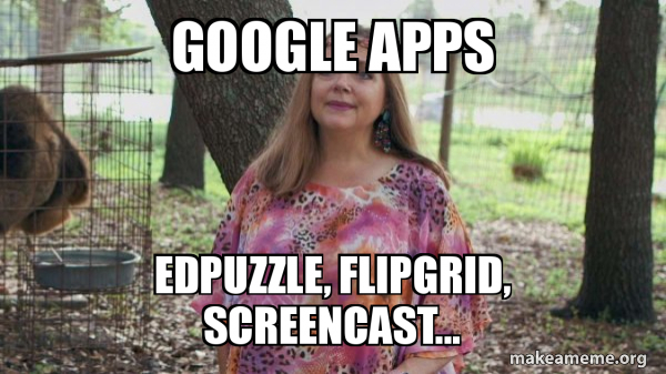 Google Apps EdPuzzle, Flipgrid, Screencast... - Carole Baskins (Carol ...