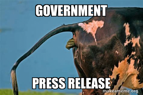 government press release Meme Generator