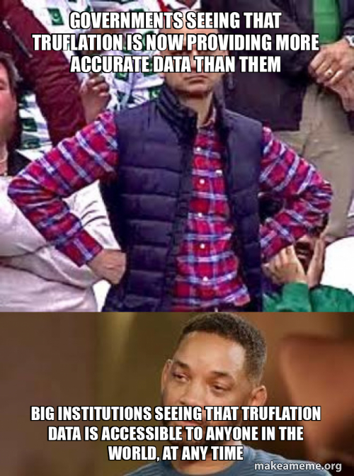 Governments seeing that Truflation is now providing more accurate data ...