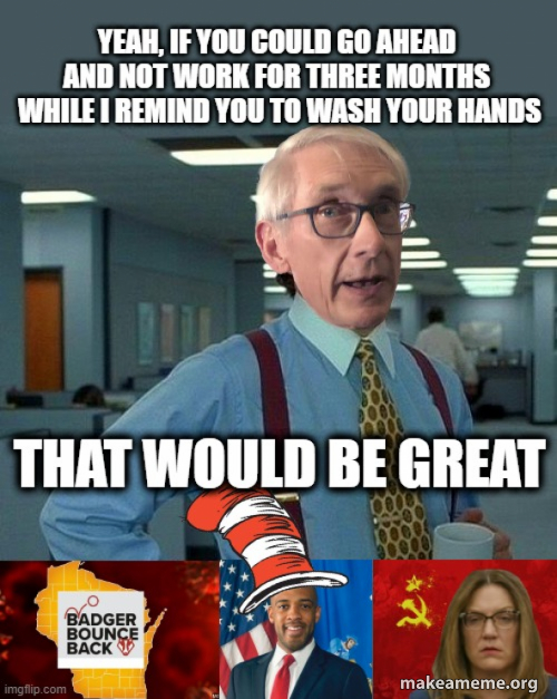 - Governor Tony Evers Meme Badger Bounce Back Safer At Home Wisconsin ...