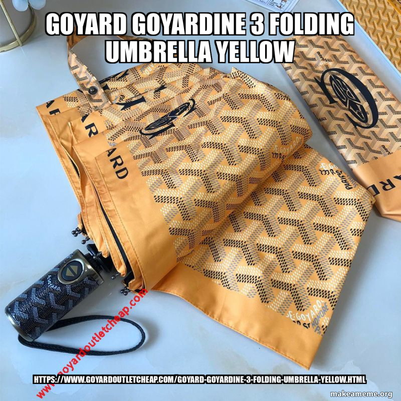 Goyard Goyardine 3 Folding Umbrella Yellow https://www ...