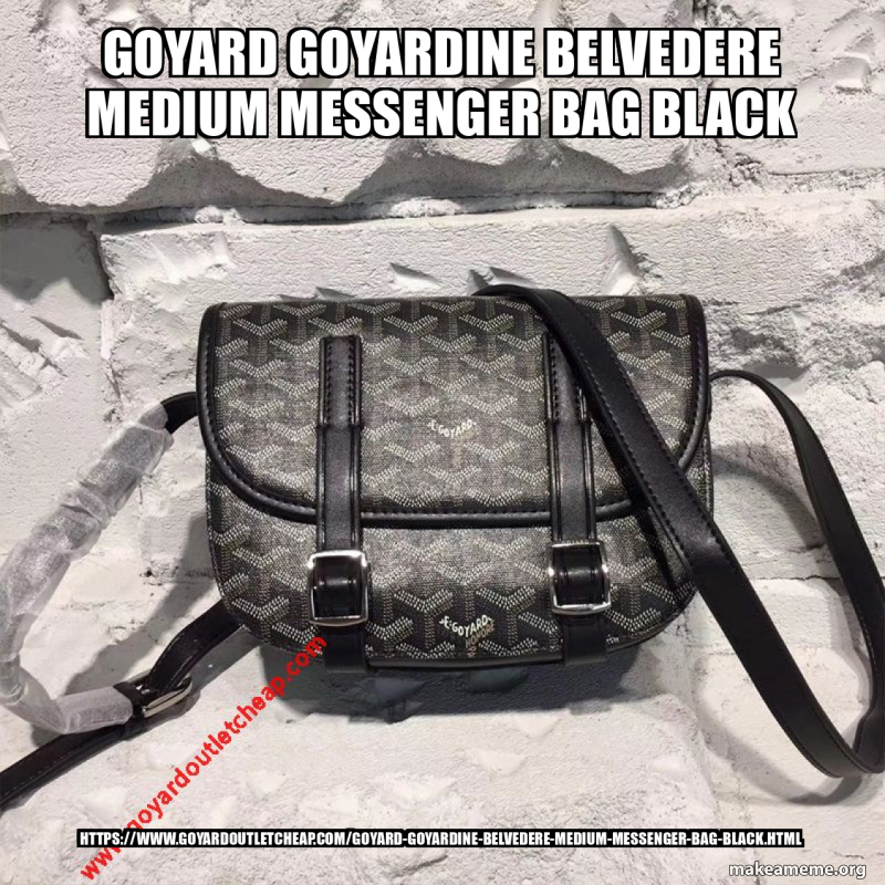 Goyard Goyardine Belvedere Medium Messenger Bag Black https://www ...