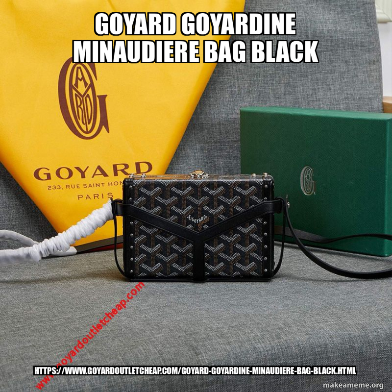 Goyard Goyardine Minaudiere Bag Black https://www.goyardoutletcheap.com ...