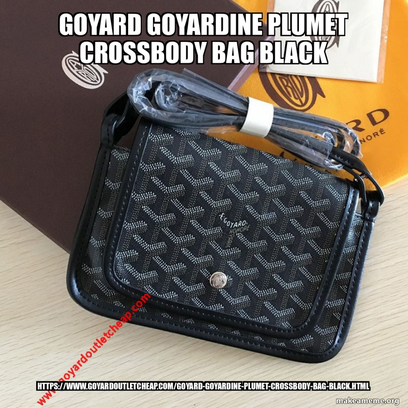 Goyard Goyardine Plumet Crossbody Bag Black https://www ...