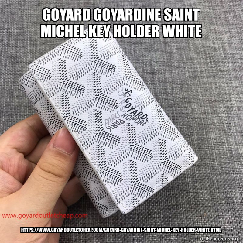 Goyard Goyardine Saint Michel Key Holder White https://www ...