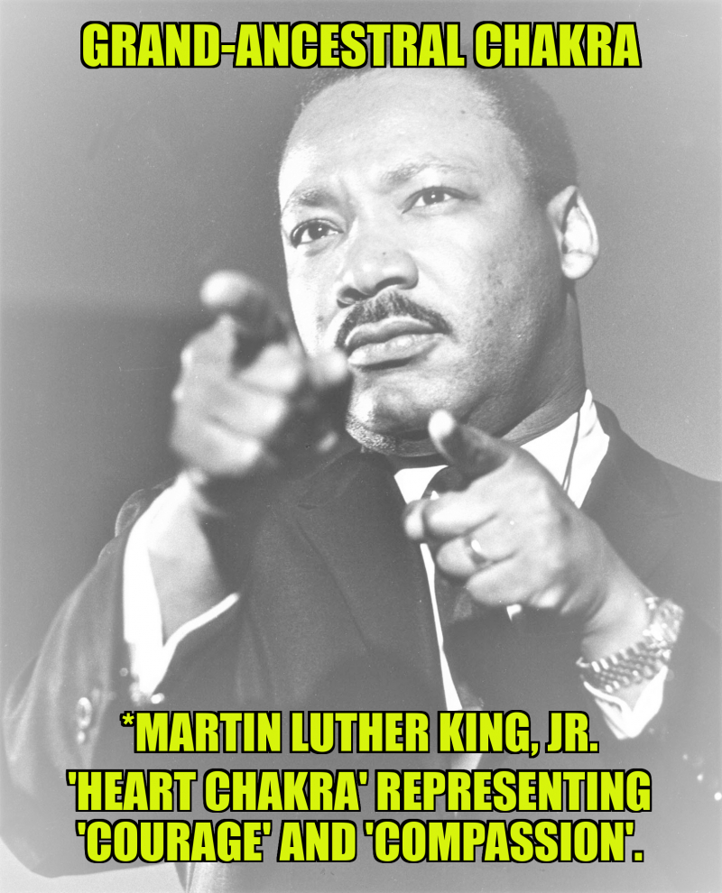 grand-ancestral chakra *Martin Luther King, jr. 'Heart chakra ...