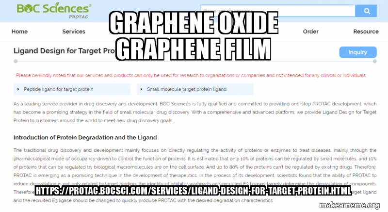 Graphene Oxide Graphene Film https://protac.bocsci.com/services/ligand ...