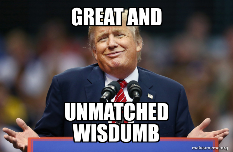 great and unmatched wisdumb Meme Generator