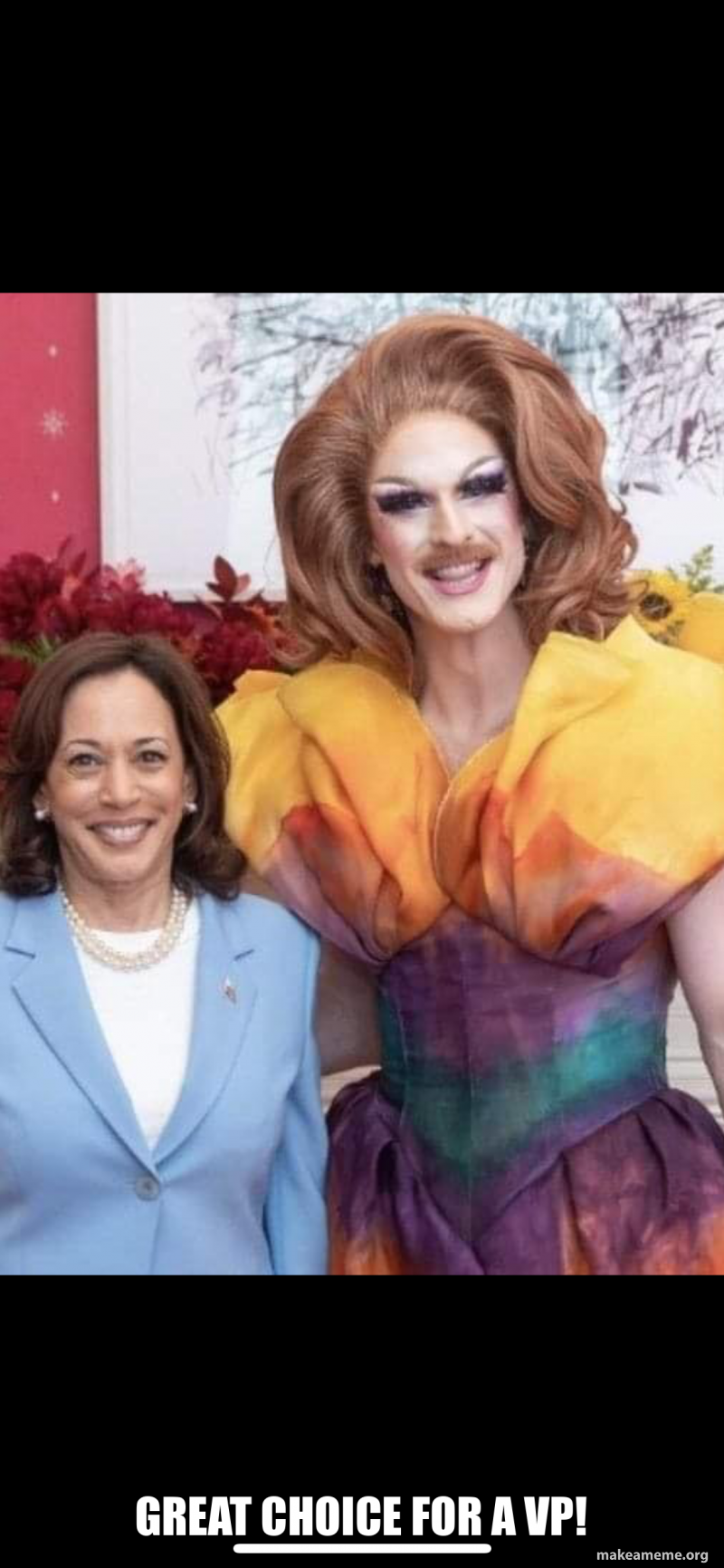 Great choice for a vp! Meme Generator