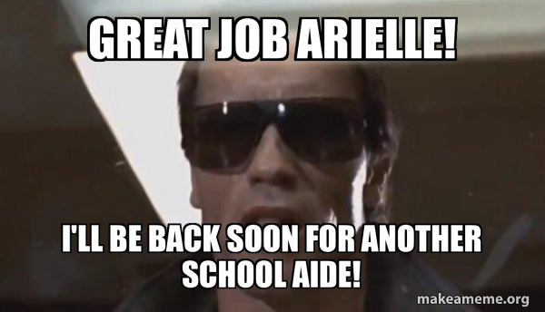 Great job Arielle! I'll be back soon for another School Aide! - The ...