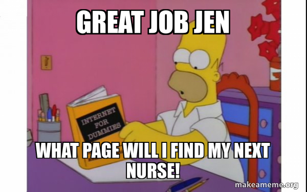 Great job Jen What page will I find my next Nurse! - Computer Homer ...