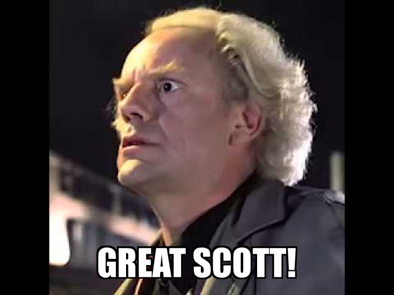 great scott! Meme Generator