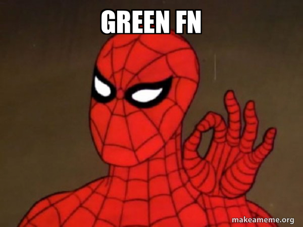 green fn - Spiderman - Care factor Zero Meme Generator