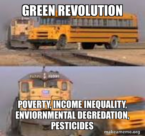 Green Revolution POVERTY, INCOME INEQUALITY, ENVIORNMENTAL DEGREDATION ...