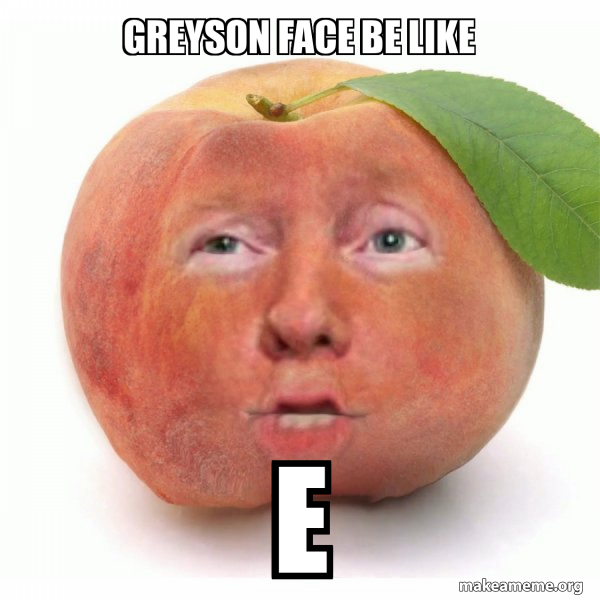 greyson face be like E - Impeached Donald Trump Meme Generator
