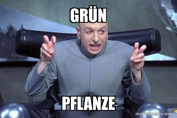 Grün Pflanze - Dr Evil Austin Powers Meme Generator