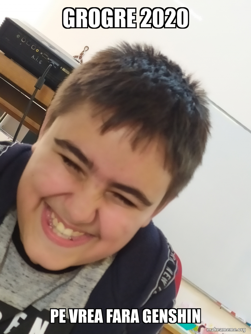 Grogre 2020 pe vrea fara genshin Meme Generator