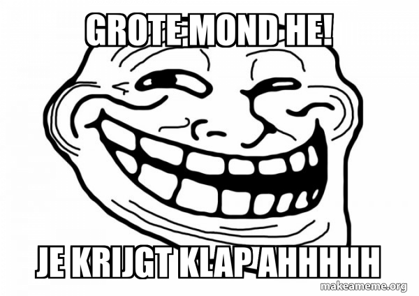 Zwart Meisje Meme Mond Open