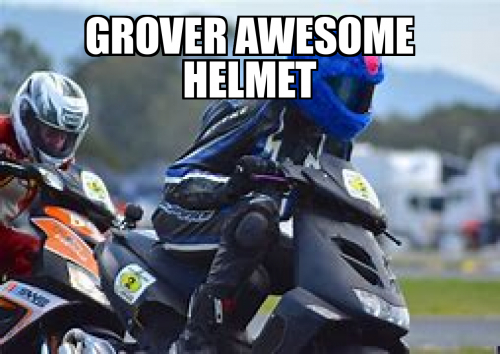 Grover Awesome Helmet Meme Generator