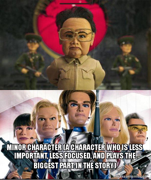 Grover is the minor character in the story, he just goes along with ...