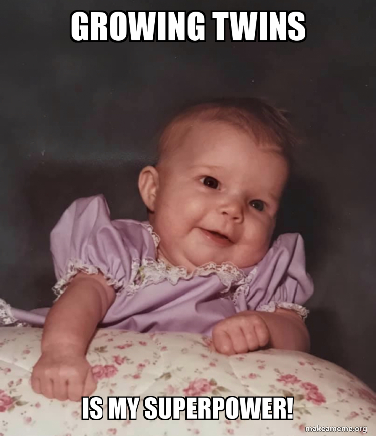 Growing twins Is my superpower! Meme Generator