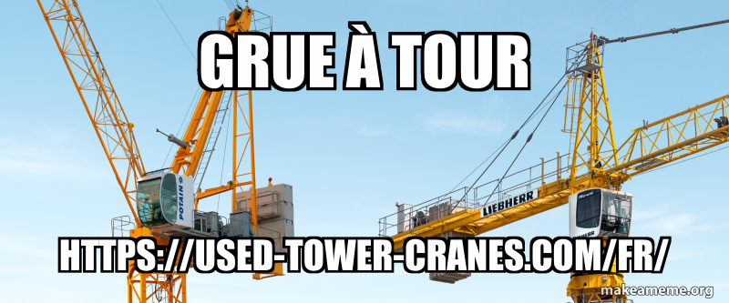 Grue à tour https://used-tower-cranes.com/fr/ Meme Generator