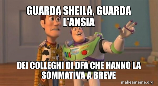 Guarda sheila, guarda l'ansia dei colleghi di DFA che hanno la ...
