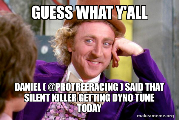 Guess what y'all Daniel ( @protreeracing ) said that Silent killer ...